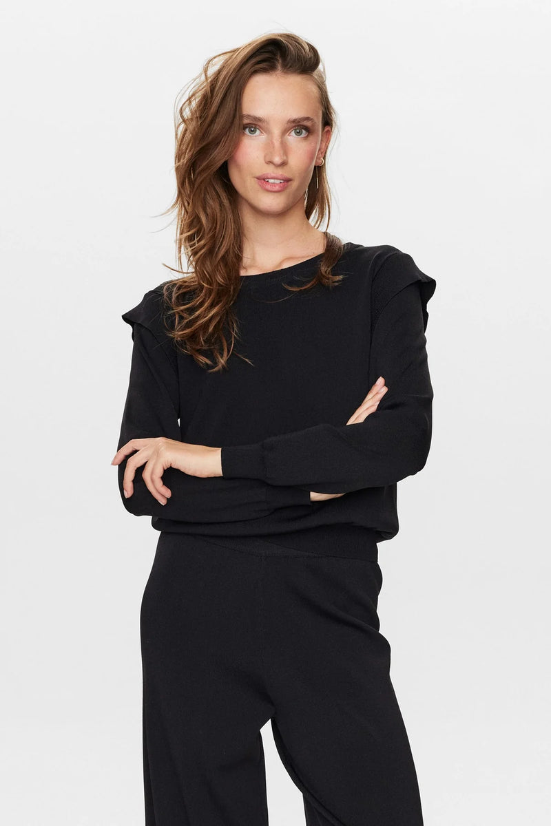 Nümph - Nillii Pullover Caviar – Butik Emsig