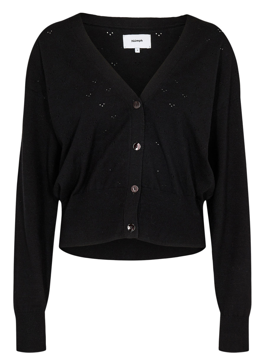 Nümph - Nuedna Cardigan Caviar – Butik Emsig