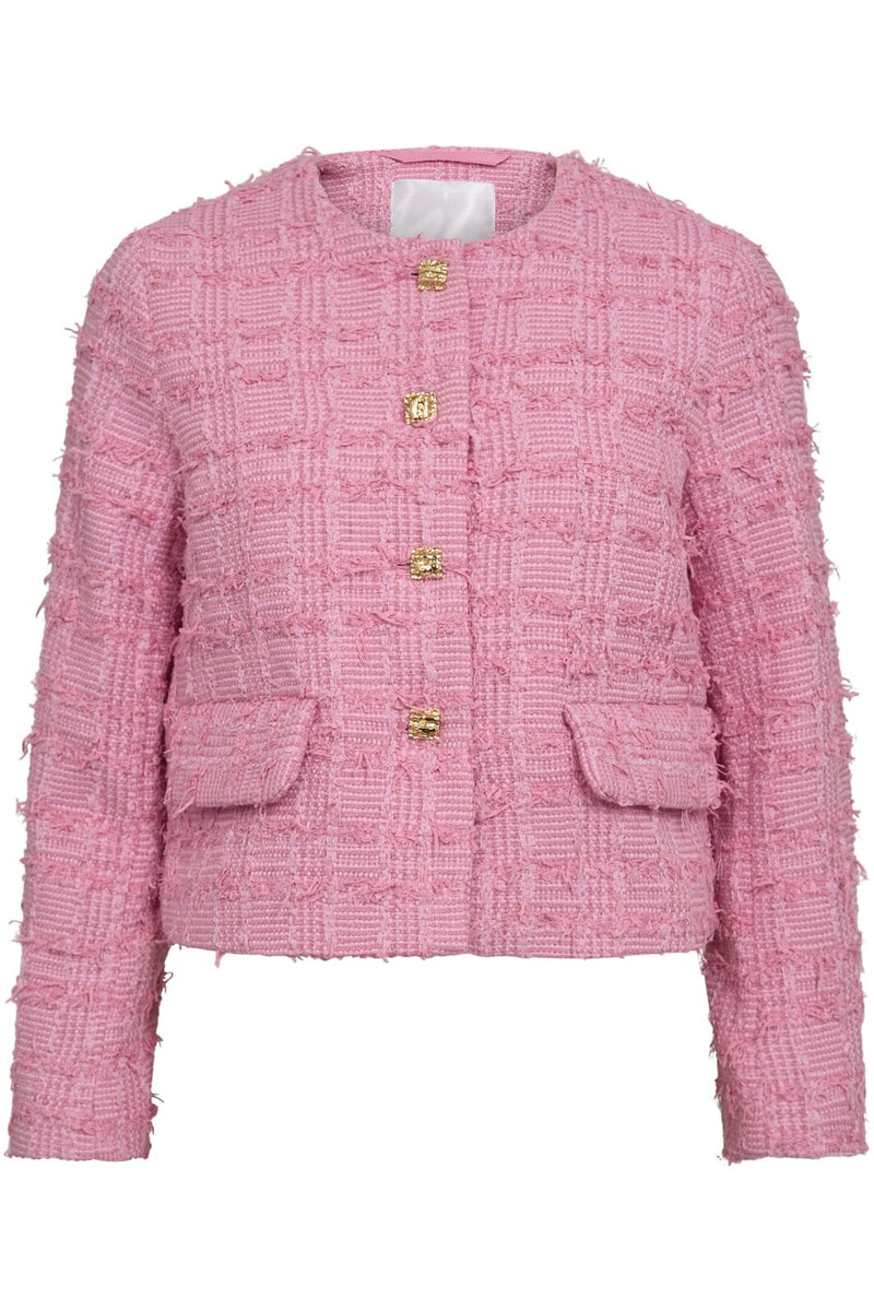 Co'Couture - Cala Check Boucle Jacket Candyfloss – Butik Emsig