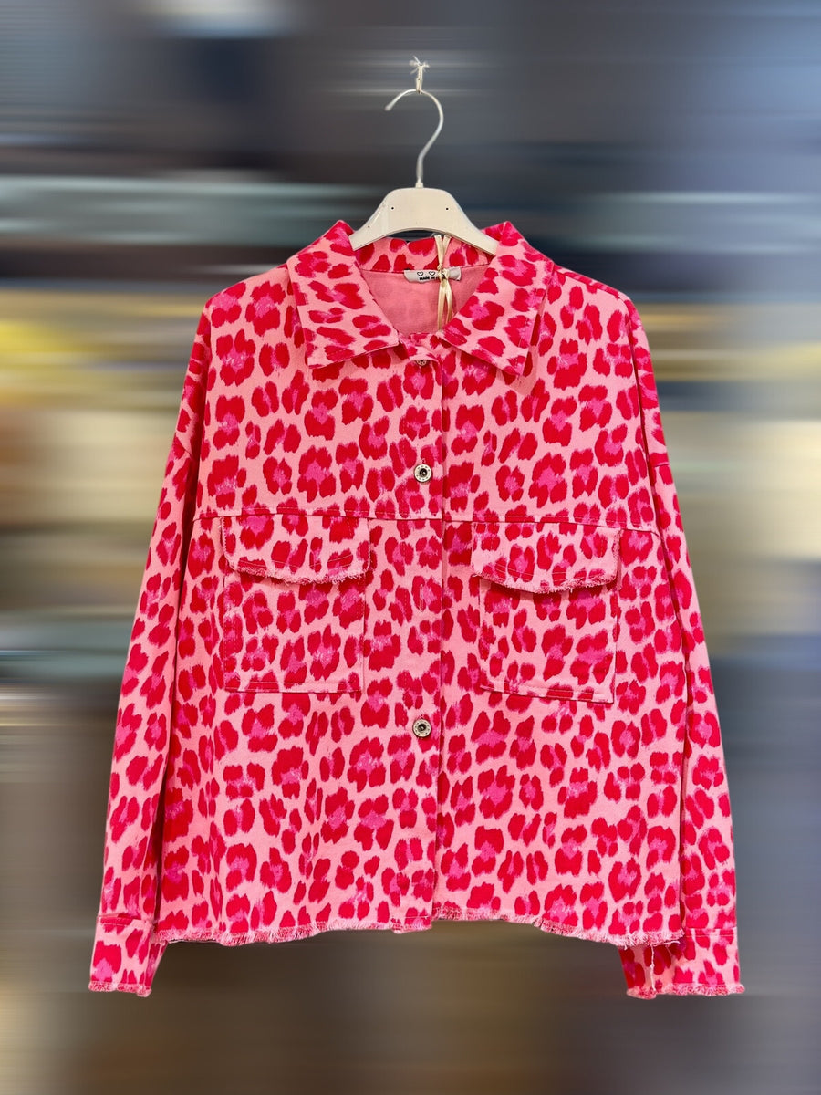 Aroma - Ria Leo Denim Jacket Red – Butik Emsig