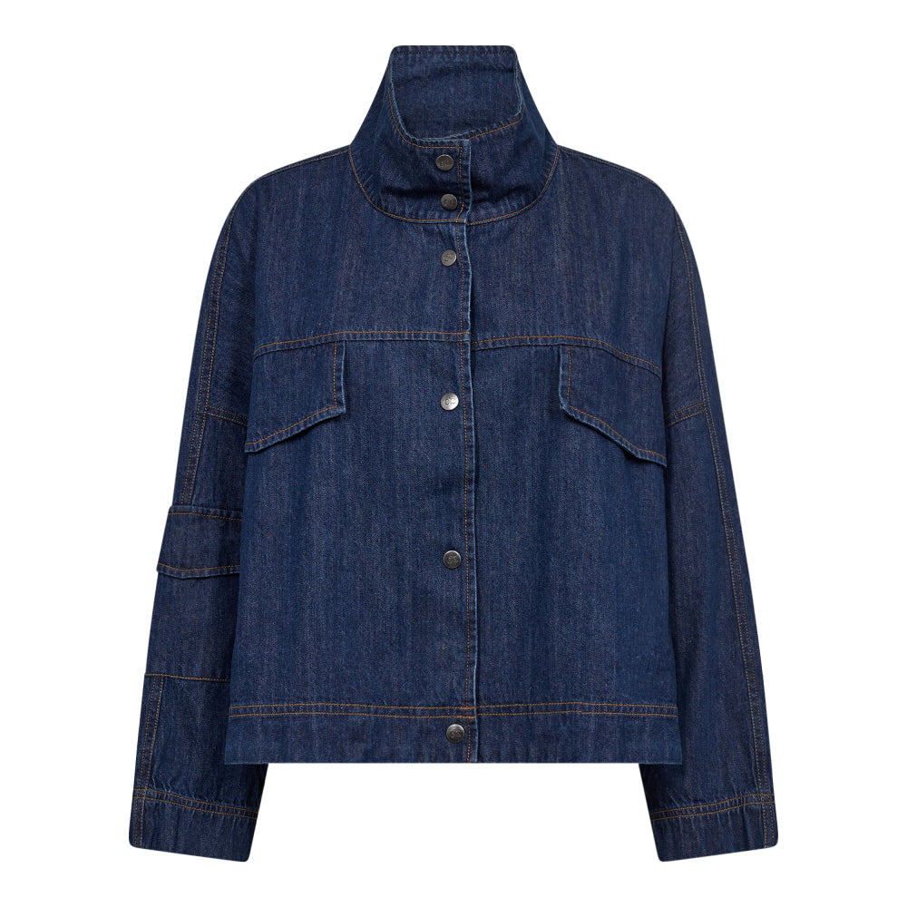 Co' Couture - Delina Denim Box Jacket Dark Denim – Butik Emsig