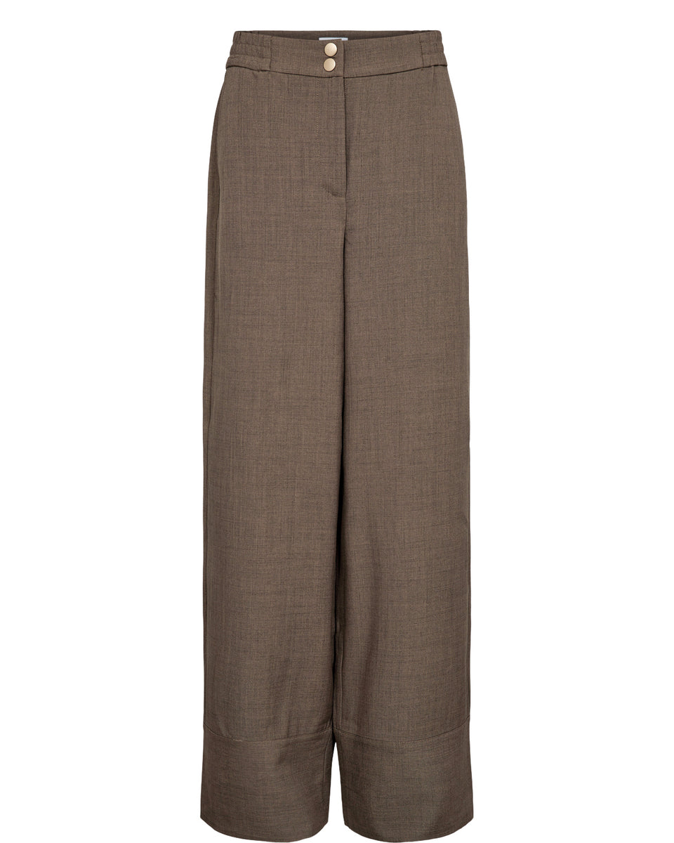 Nümph - Shelly Pants Brown Lenti Melange – Butik Emsig