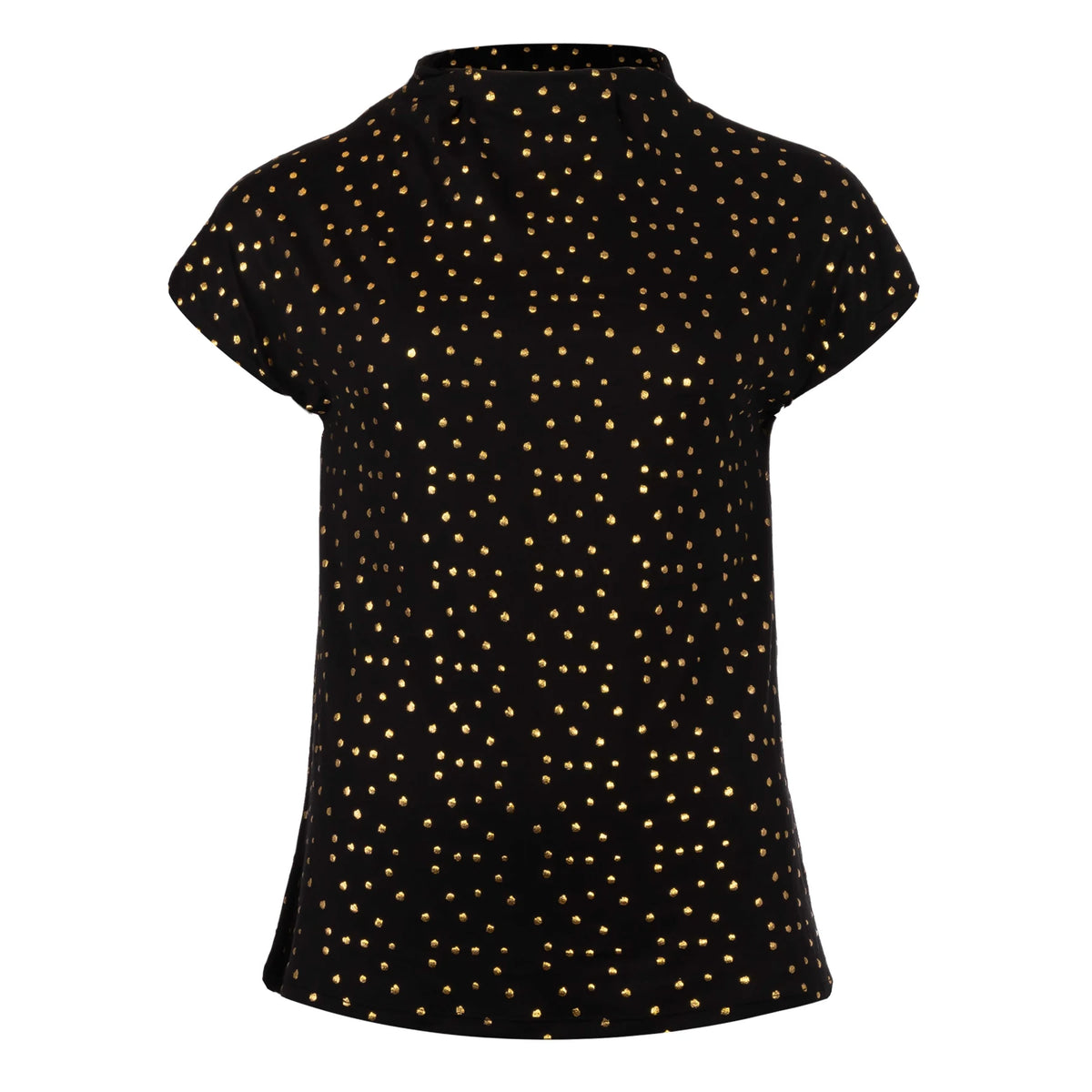 Liberté - Alma Top High Neck Black Gold Dot – Butik Emsig