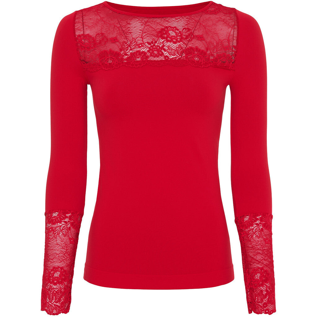 Tim & Simonsen - Nancy Lace Chest Rosso – Butik Emsig