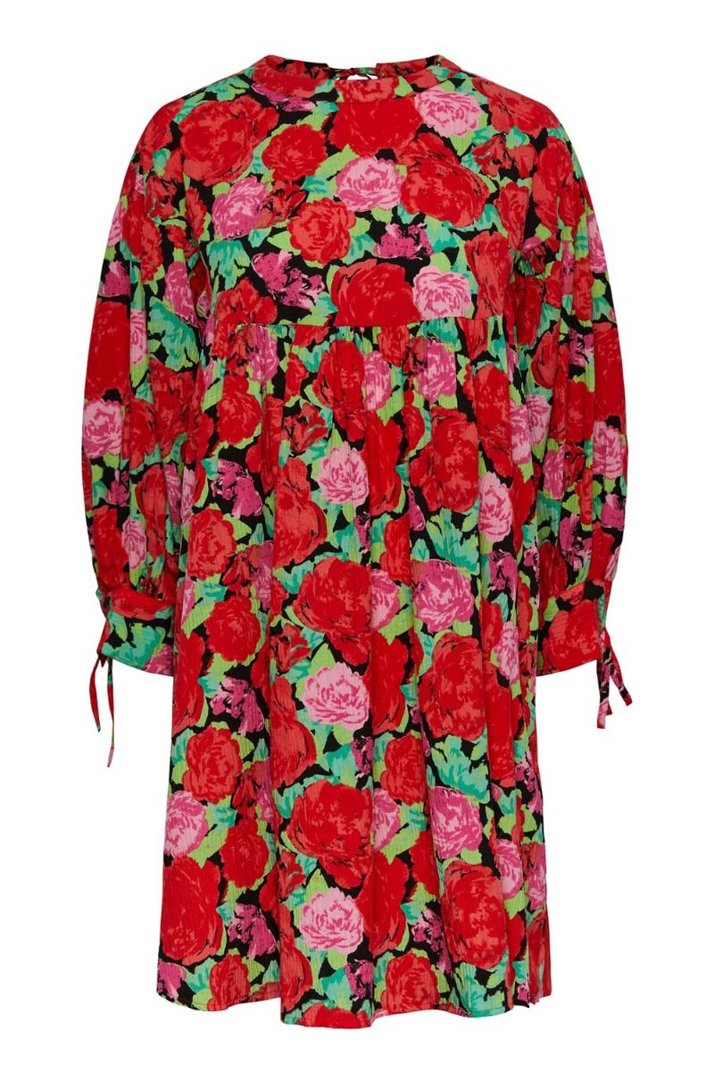 Pieces - Ditte Estrup Sille Dress Black Roses – Butik Emsig