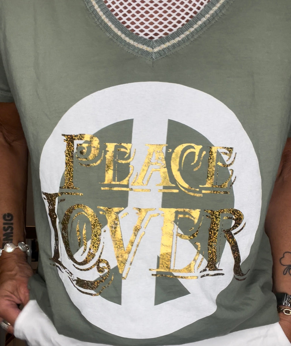 Boho Love - Peace Lover T-shirt Army – Butik Emsig